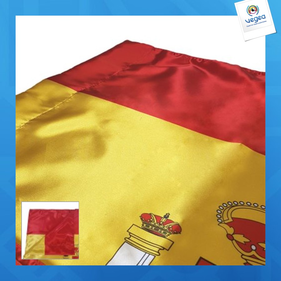 Bandera de promoción de satén sublimado | Objeto publicitario ...
