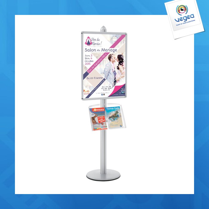 Visual-displays marco 80x60cm + 1 balda inclinada de plexiglás ...